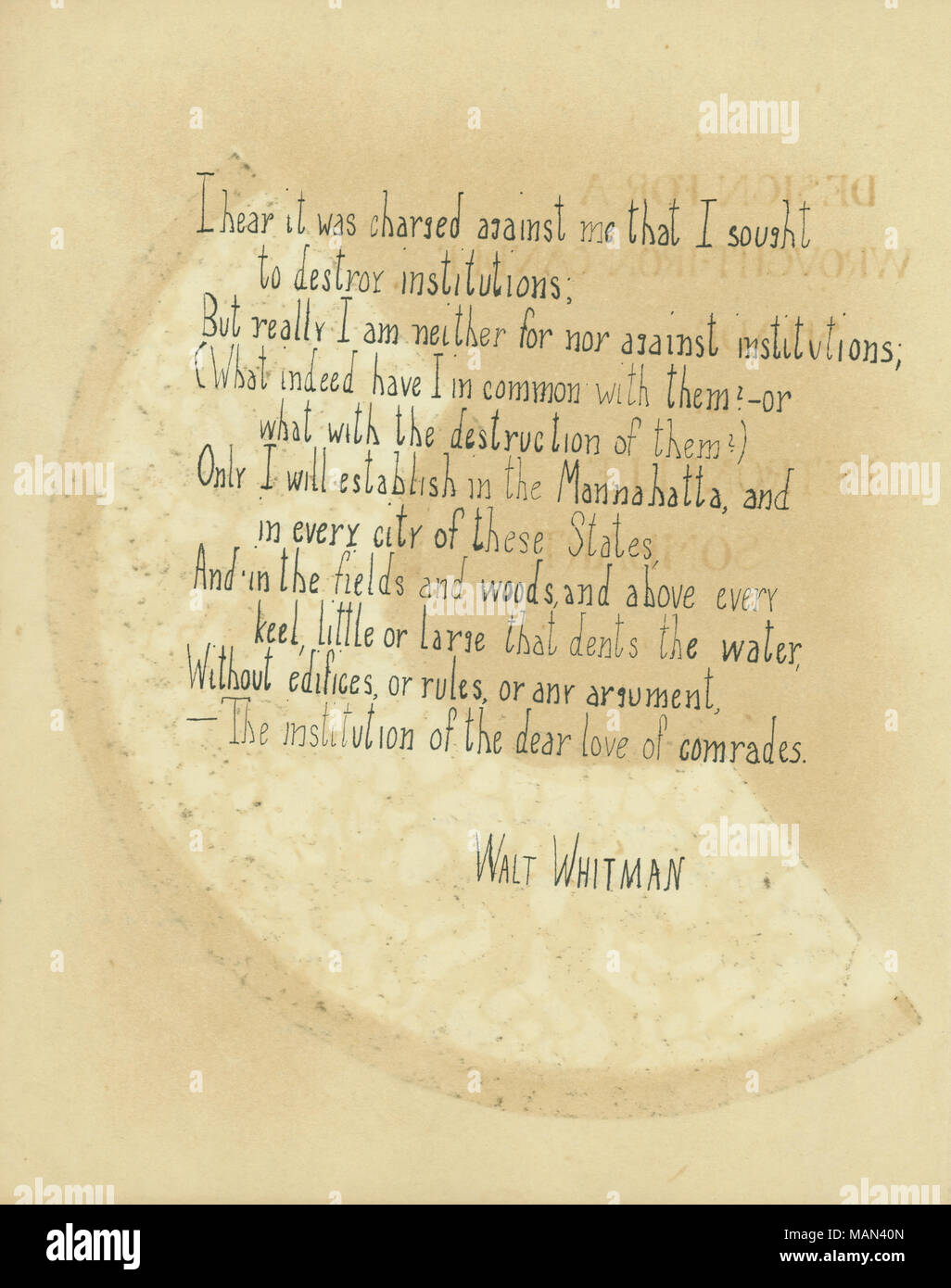 Documented poem hi-res stock photography and images - Alamy