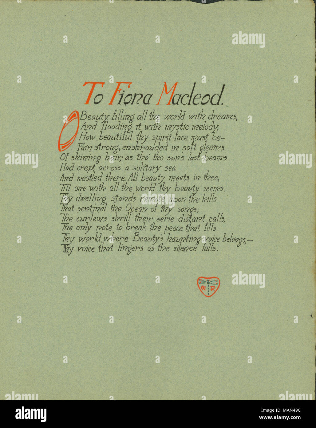 Fiona macleod hi-res stock photography and images - Alamy