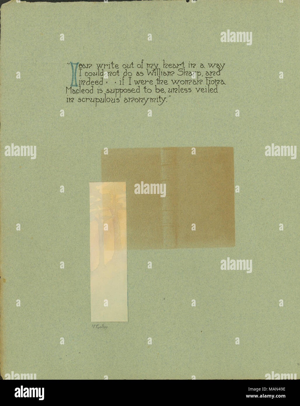 William Sharp quote with design by Vine Colby. Title:The Potter's Wheel ...