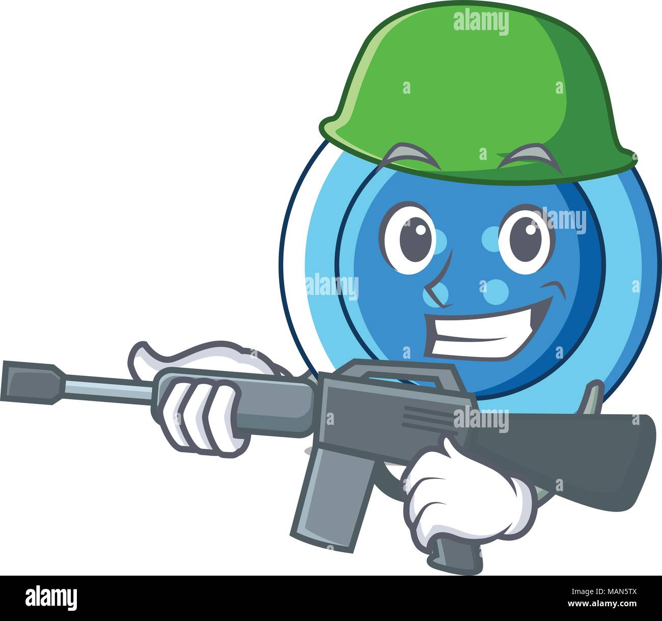 Army clothing button character cartoon Stock Vector Image & Art - Alamy