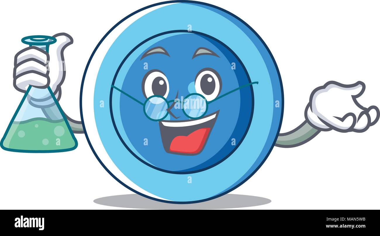 Professor clothing button character cartoon Stock Vector Image & Art ...