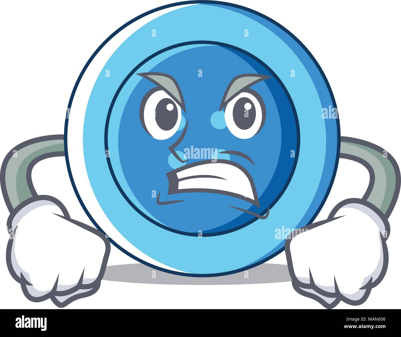 Angry clothing button character cartoon Stock Vector Image & Art - Alamy