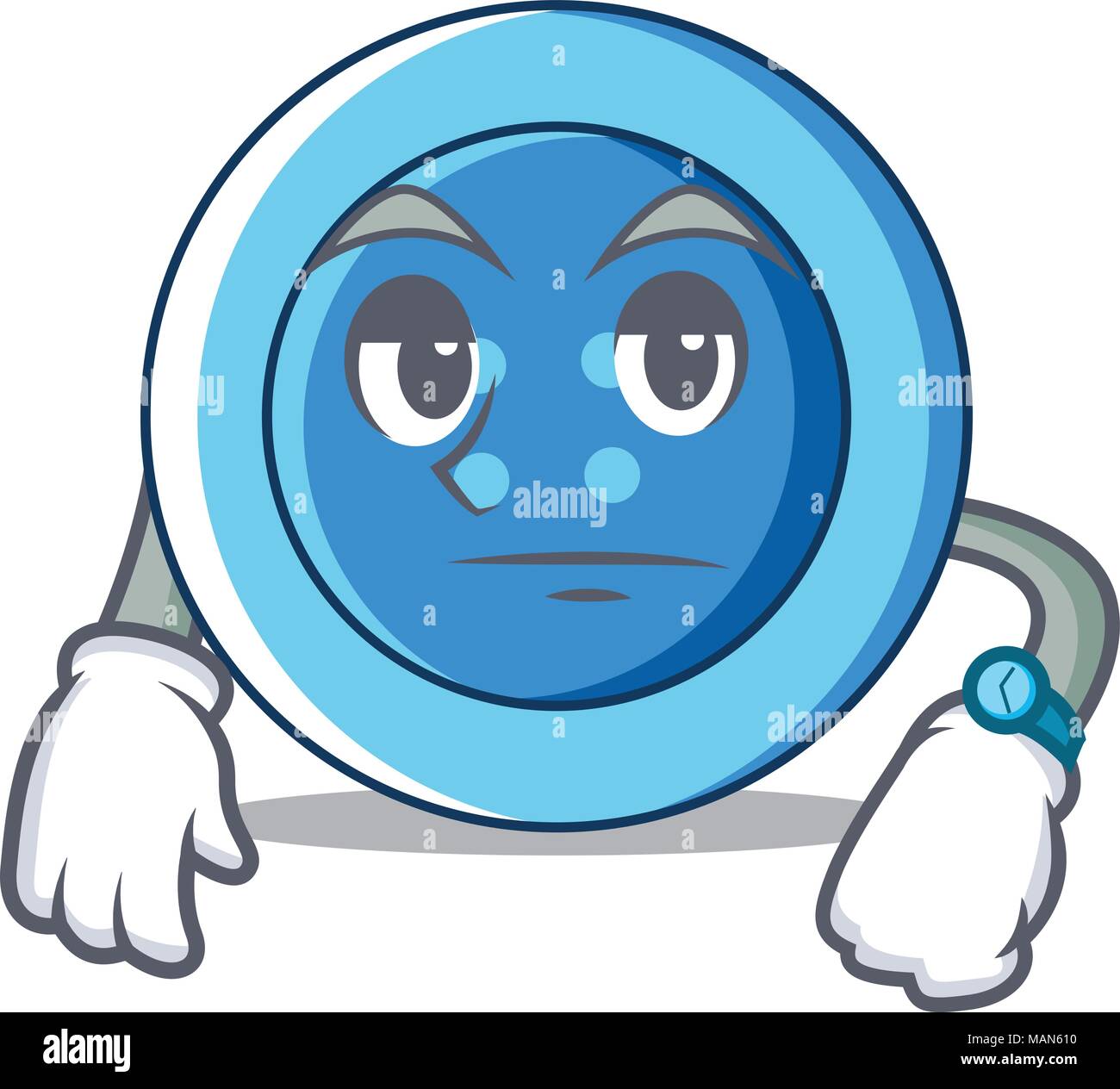 Waiting clothing button character cartoon Stock Vector Image & Art - Alamy