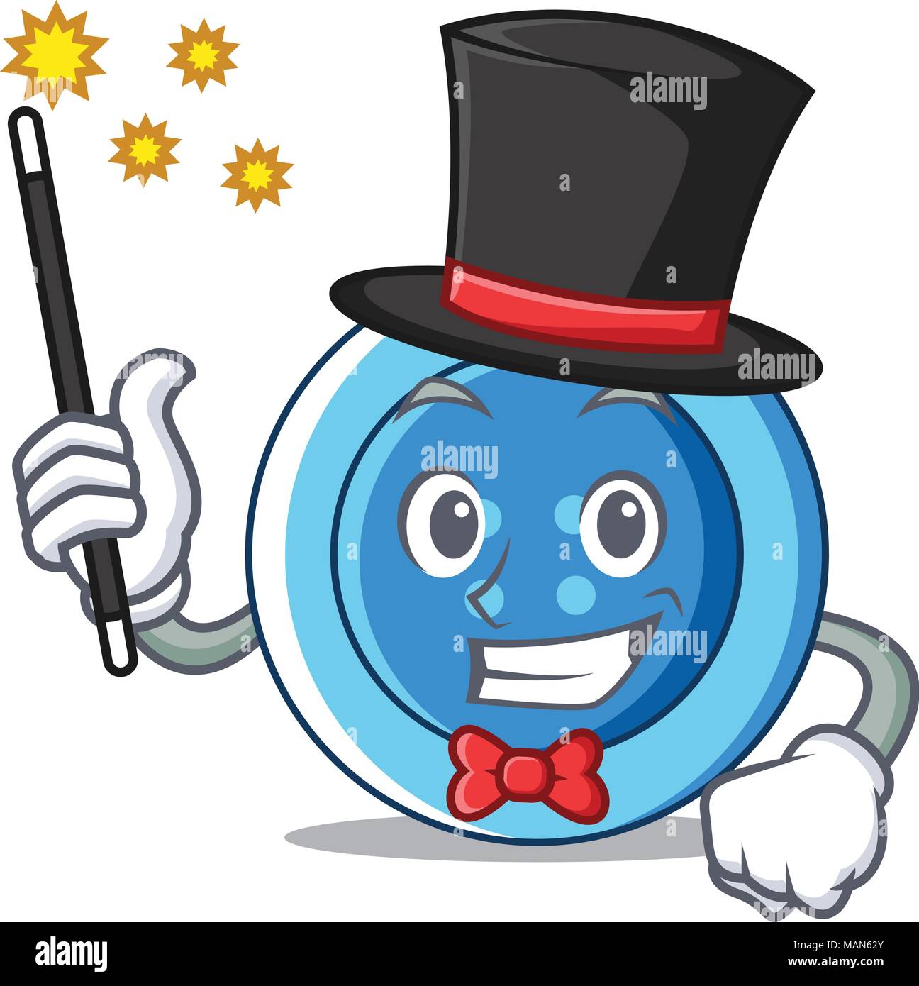 Magician clothing button character cartoon Stock Vector Image & Art - Alamy