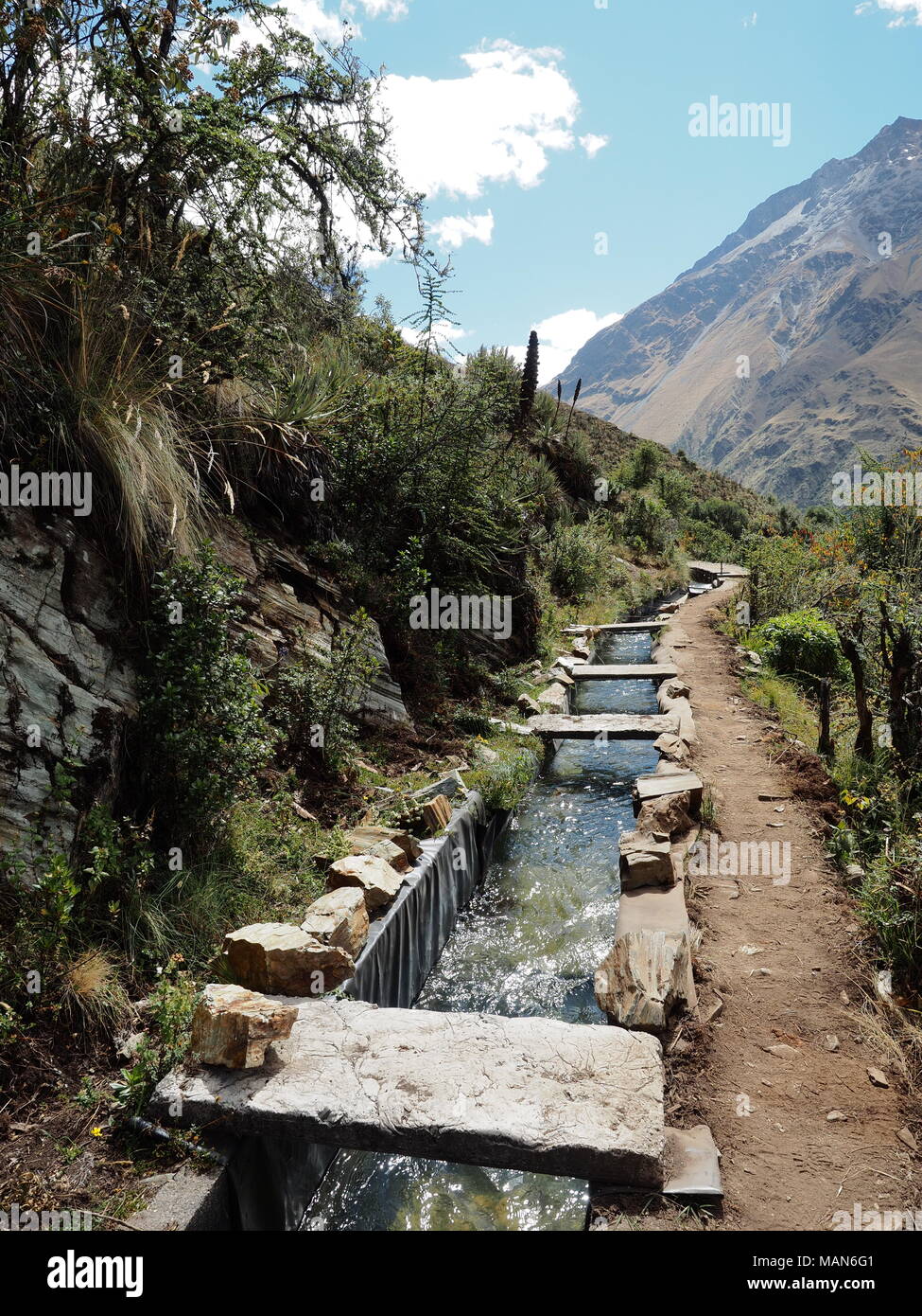 Ancient Incan Waterways in the Mountains Around Cusco Stock Photo - Alamy