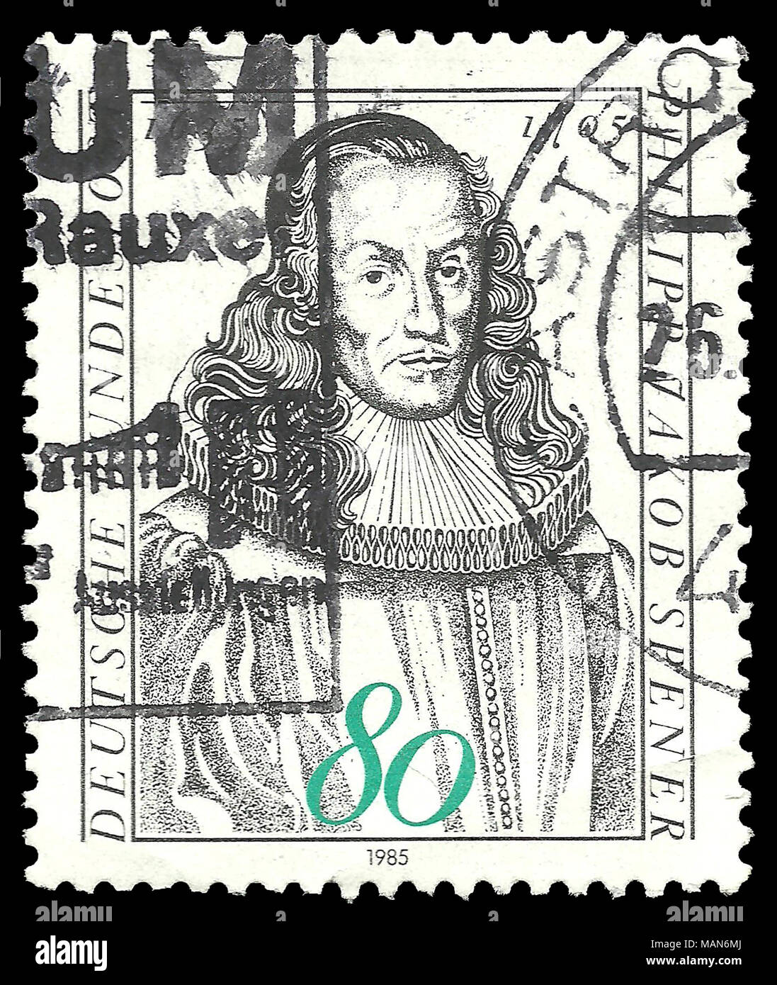 Germany - stamp 1985: Edition on Famous people, shows Church reformer ...