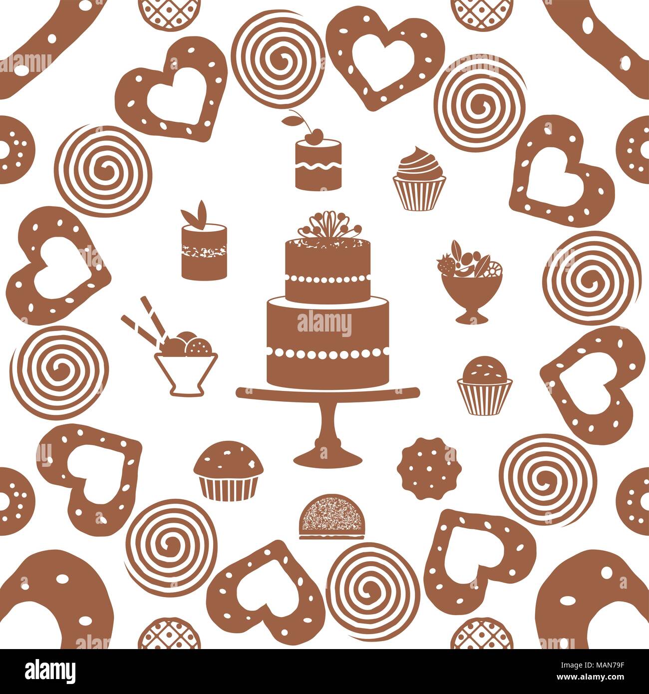 Decorative sweets Stock Vector Images - Alamy