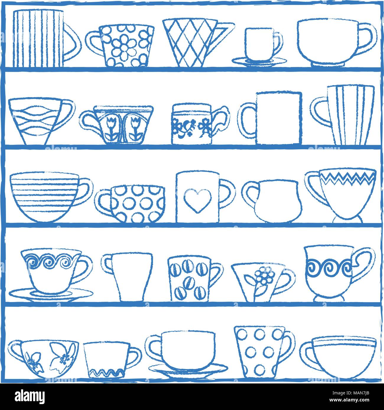 Cups vectors hi-res stock photography and images - Alamy