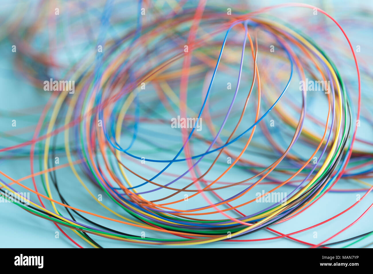 Electrical wiring electrical installation of cabling Stock Photo - Alamy