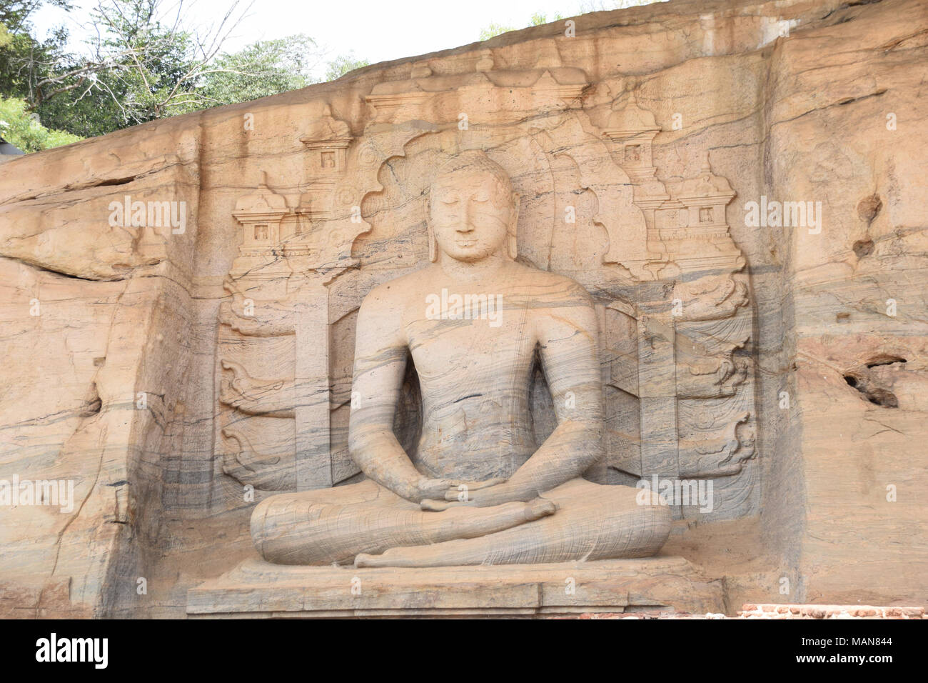 Buddhist iconography, Polonnaruwa, Sri Lanka Stock Photo - Alamy