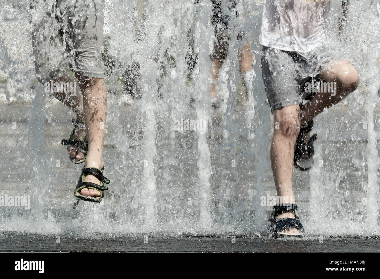 Children feet jumping hi-res stock photography and images - Alamy
