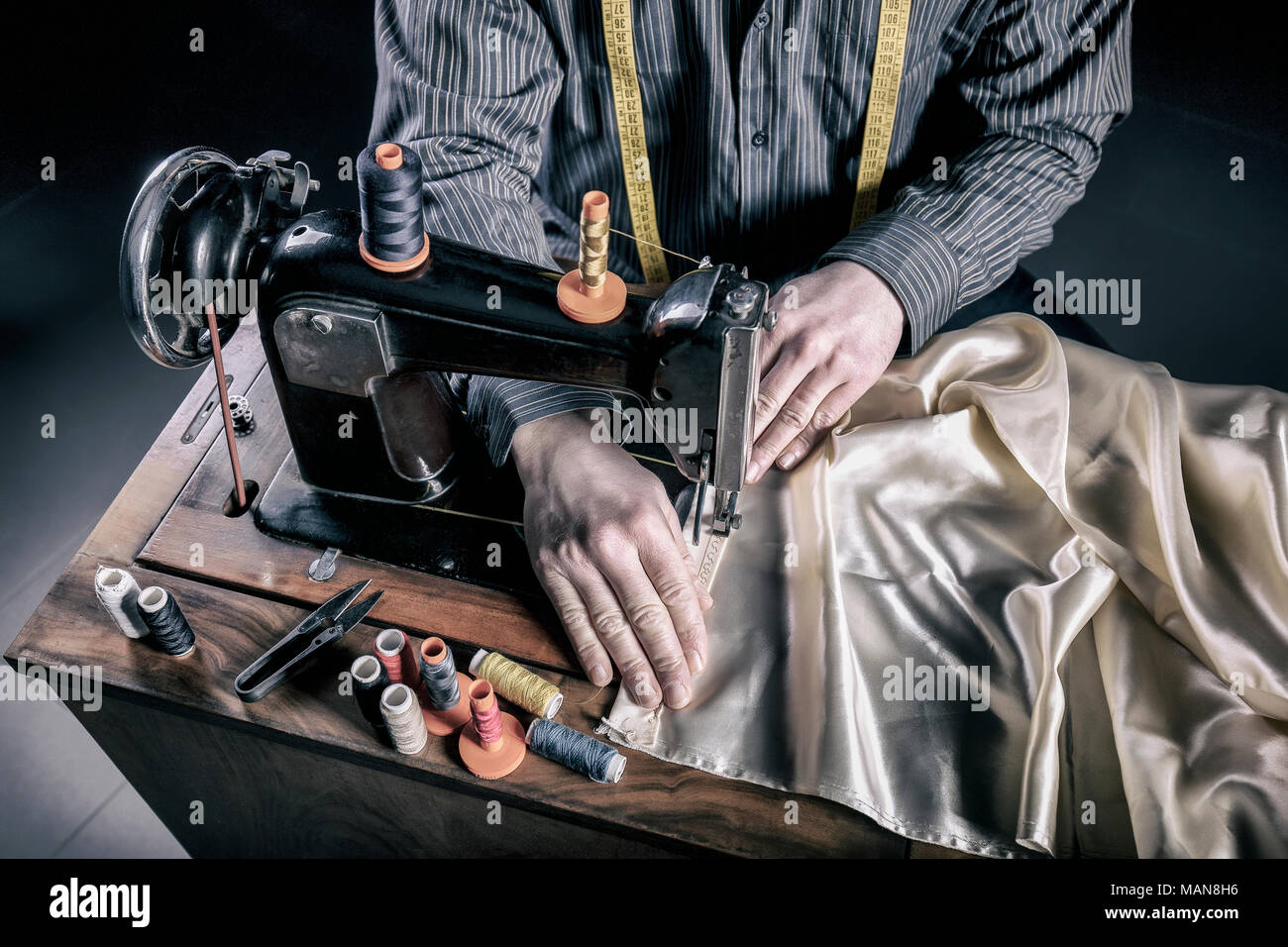 Old fashioned tailor shop hi-res stock photography and images - Alamy