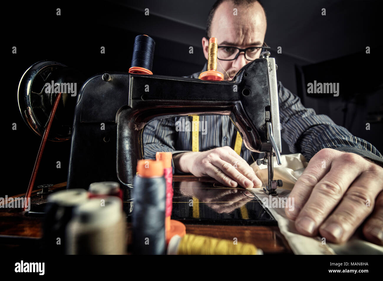 Old fashioned tailor shop hi-res stock photography and images - Alamy
