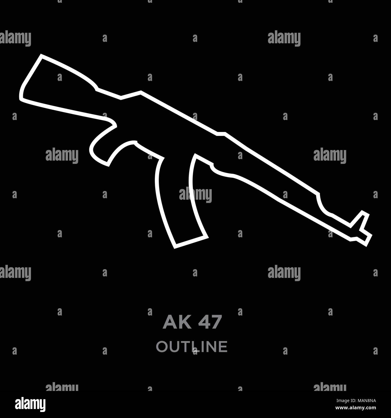 Ak 47 style rifle hi-res stock photography and images - Alamy