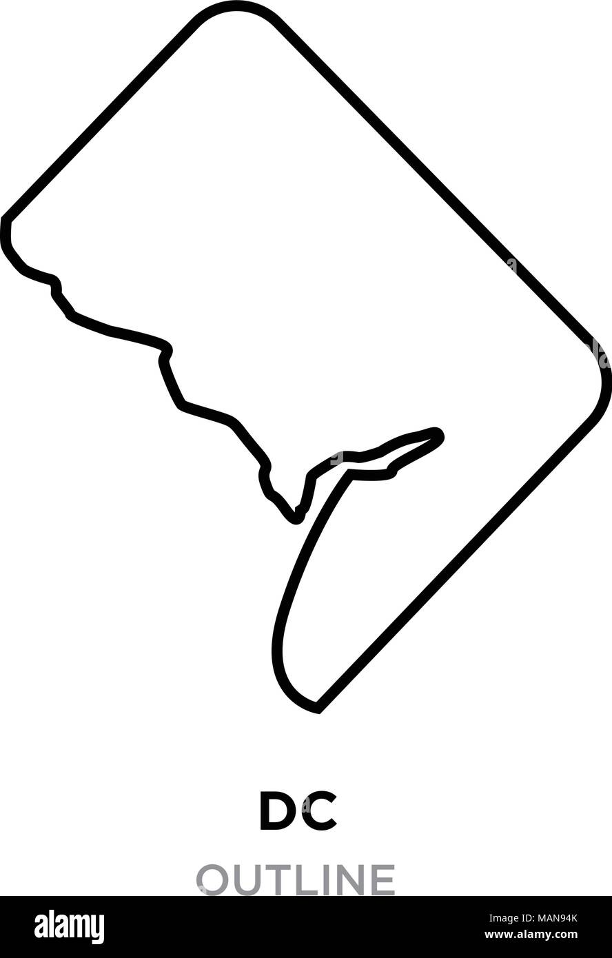 Washington Dc Skyline Vector Silhouette High Resolution Stock ...