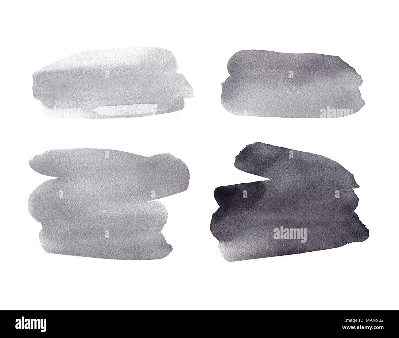 Brush and black and gray ink Cut Out Stock Images & Pictures - Alamy
