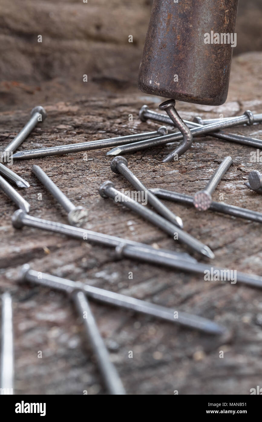 Iron nails hi-res stock photography and images - Alamy