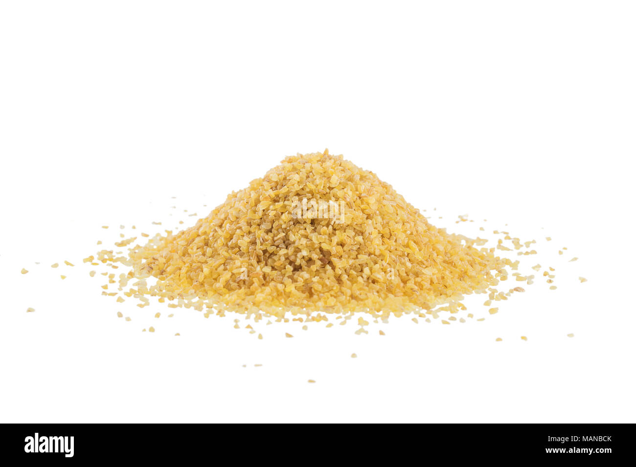Raw Bulgur isolated on white background Stock Photo - Alamy