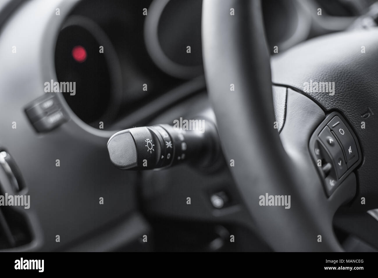 Modern car dashboard interior design. Screen multimedia system Stock ...