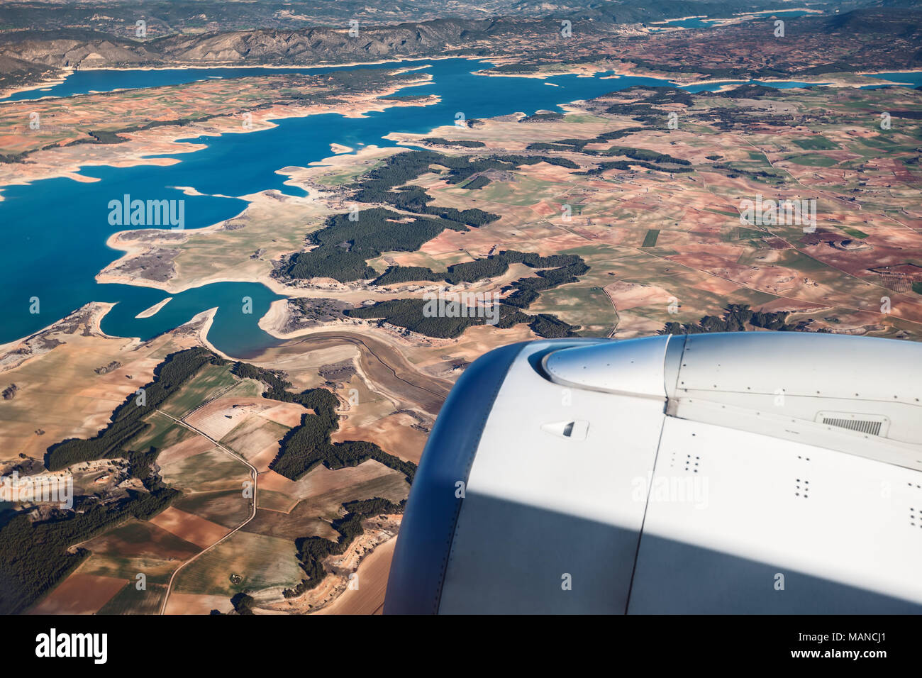 Madrid aerial view map hi-res stock photography and images - Alamy