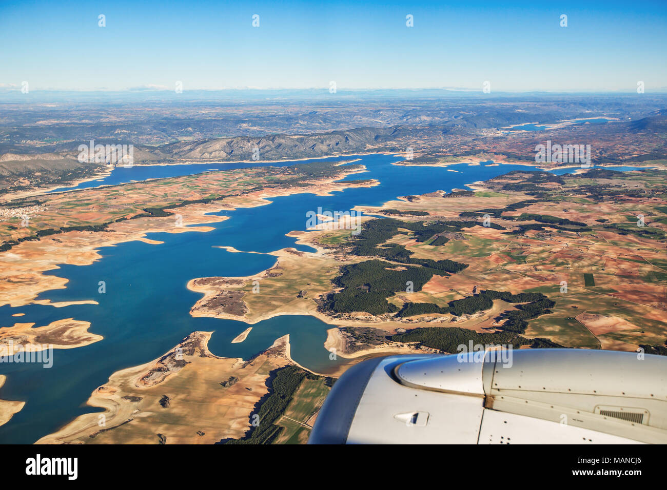 Madrid aerial view map hi-res stock photography and images - Alamy