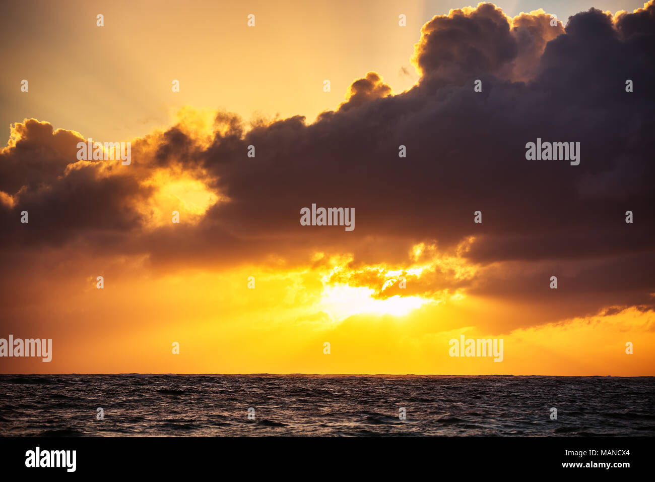 Beautiful sunrise over the horizon Stock Photo - Alamy