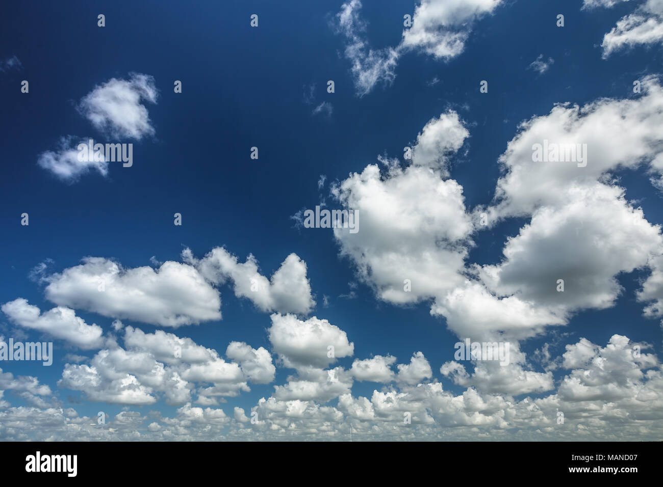 Blue sky with clouds Stock Photo - Alamy