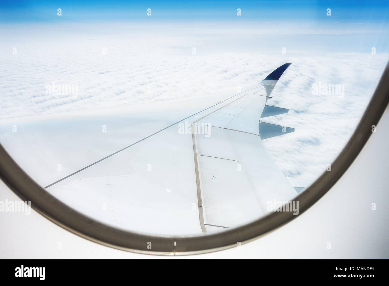 Top view in airplane., Scenic of the earth Stock Photo - Alamy