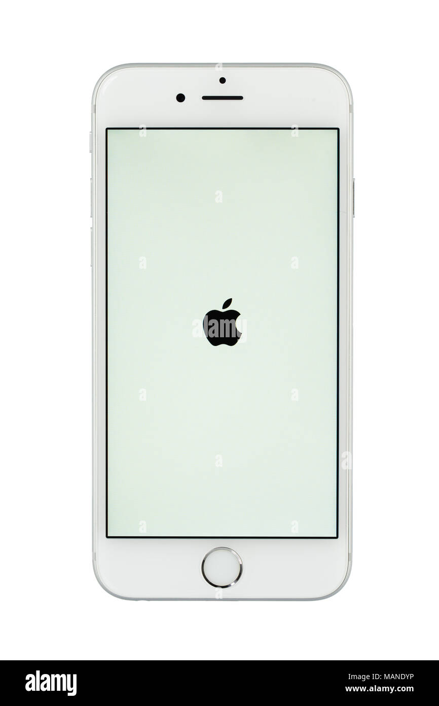 Varna, Bulgaria - November 17, 2015: Cell phone model Iphone 6s has LED ...