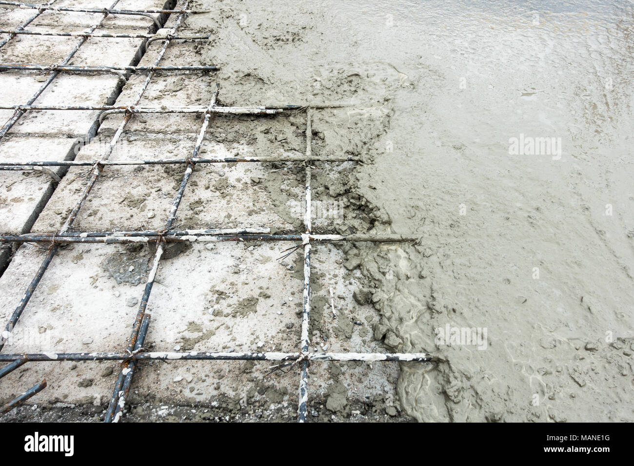 Pouring concrete slab hi-res stock photography and images - Alamy