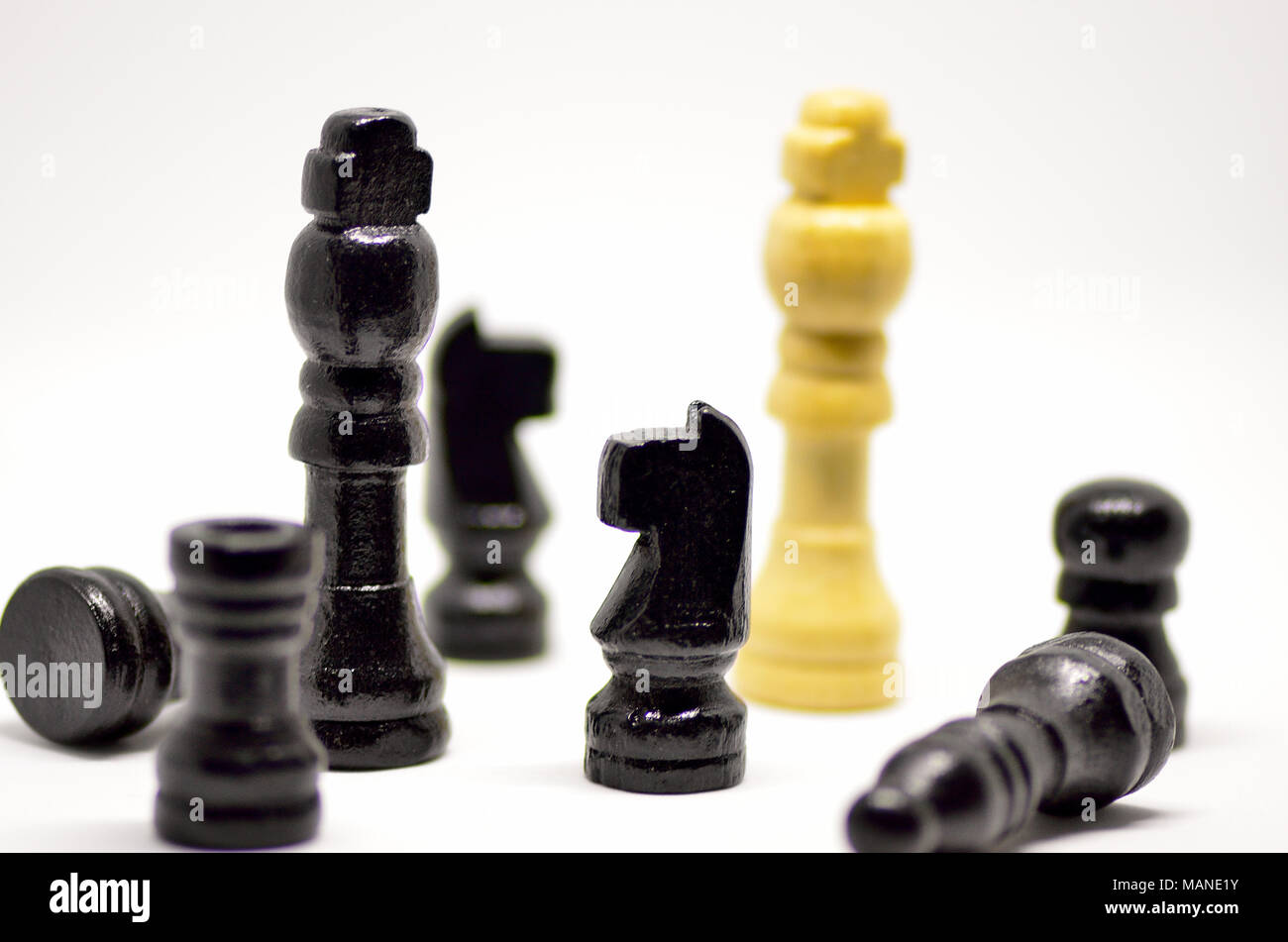 Chess figure isolated on the white background Stock Photo - Alamy