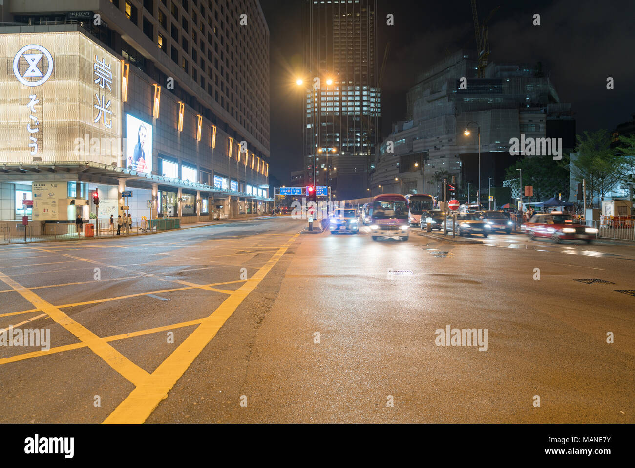 Hong kong road markings hi-res stock photography and images - Alamy
