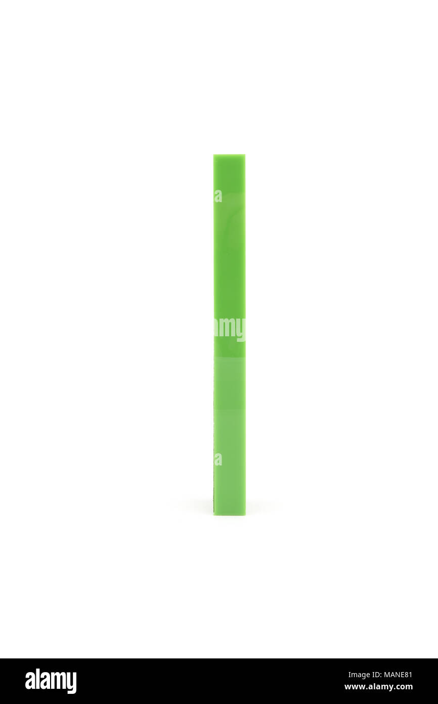 Plastic letter I isolated on white background Stock Photo - Alamy