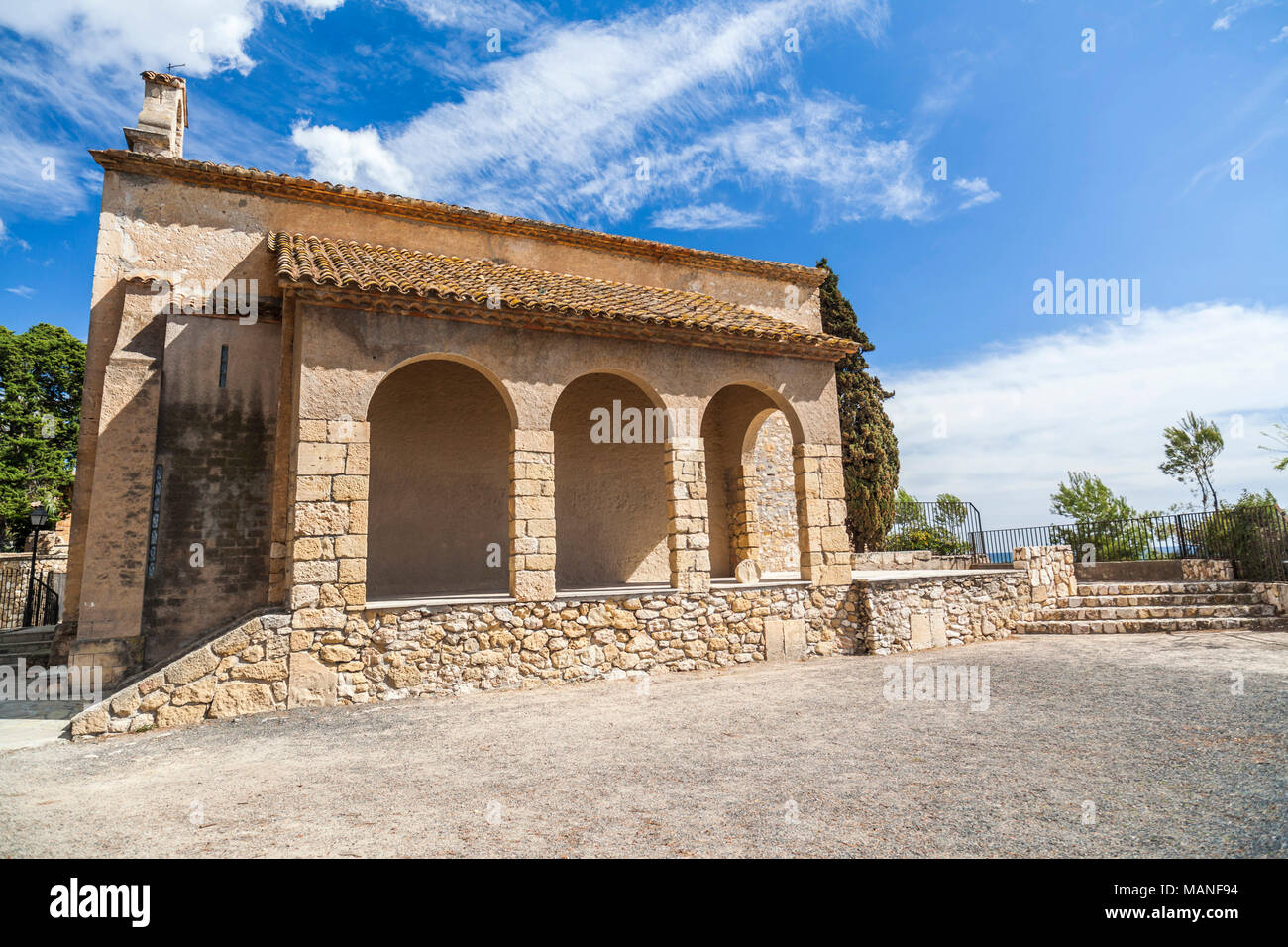 Ancient hermitage in Roda de Bera,Costa Dorada,Catalonia,Spain Stock ...
