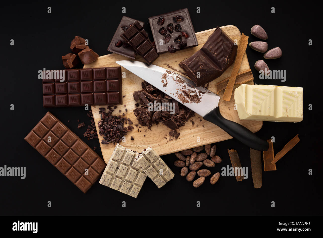 Handmade chocolate bars on hi-res stock photography and images - Alamy
