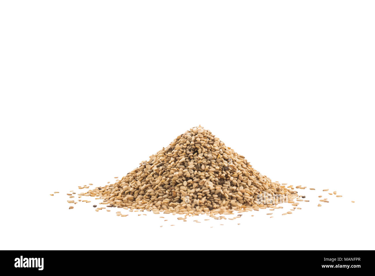 Pile of Sesame or Til Seeds isolated on white background Stock Photo ...