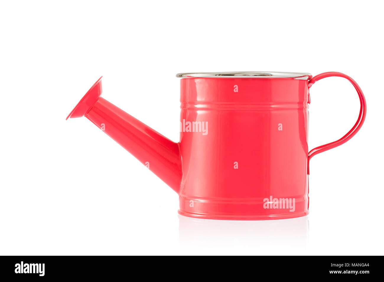 Pink watering can Cut Out Stock Images & Pictures - Alamy