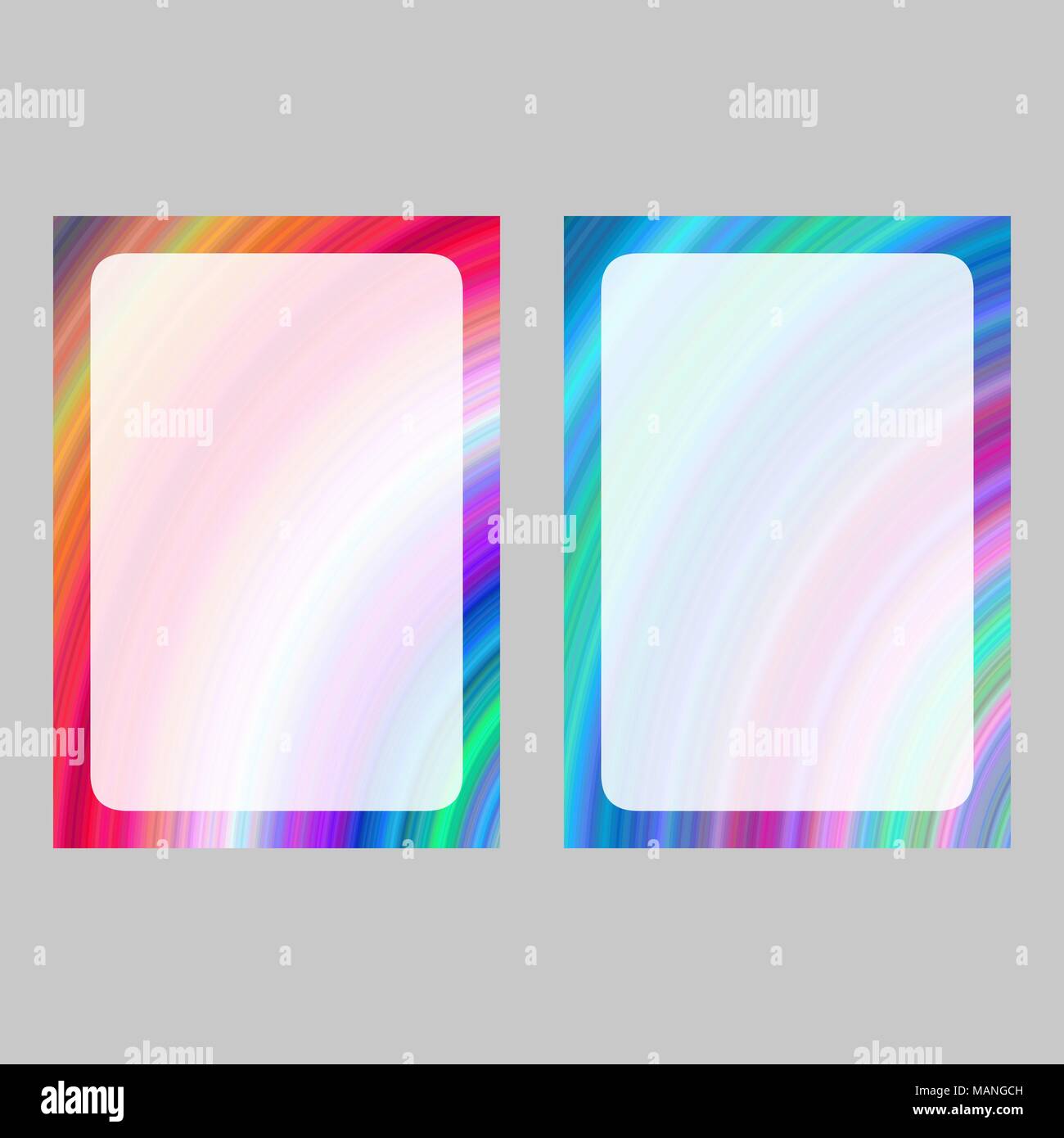 Colorful computer generated art frame set Stock Vector Image & Art - Alamy