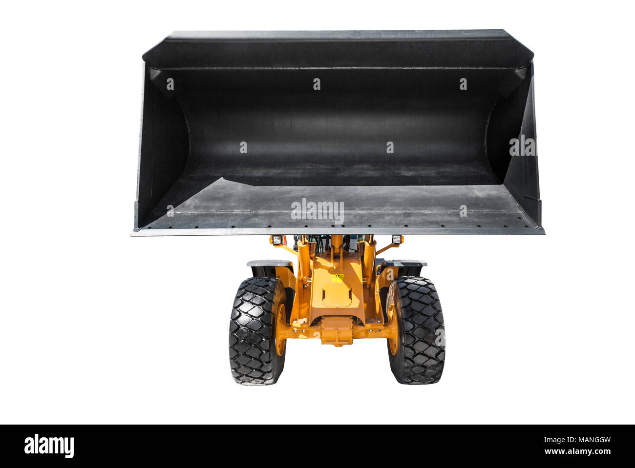 Bulldozer isolated on white background with clipping path Stock Photo ...
