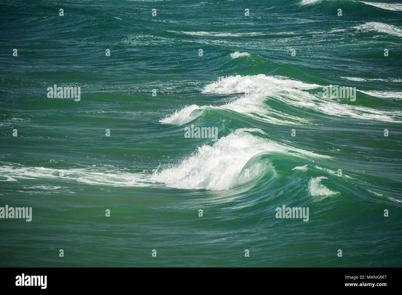 Small waves and calm sea surface in the hot summer day Stock Photo - Alamy