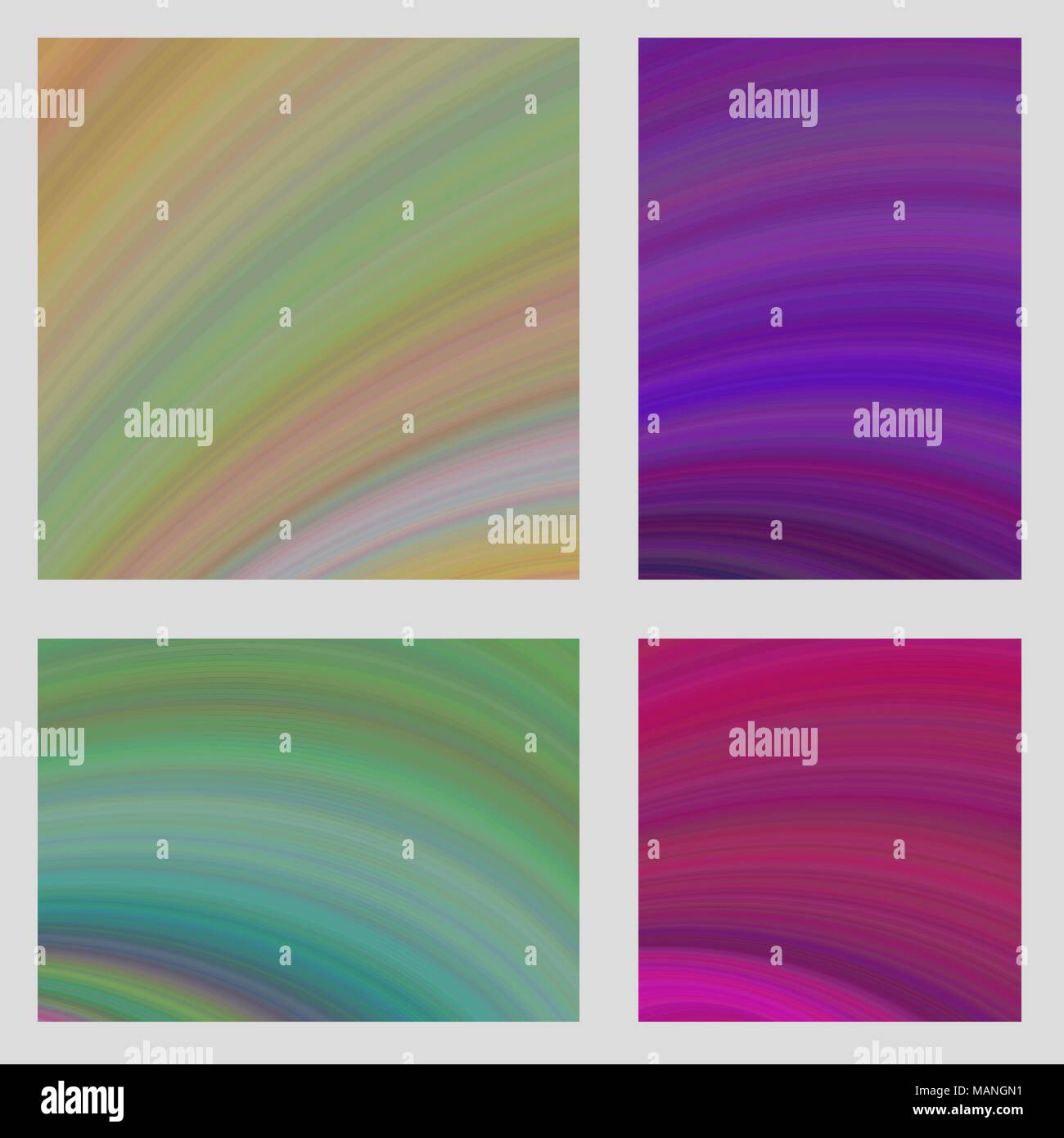 Colorful curved digital art page background set Stock Vector Image ...