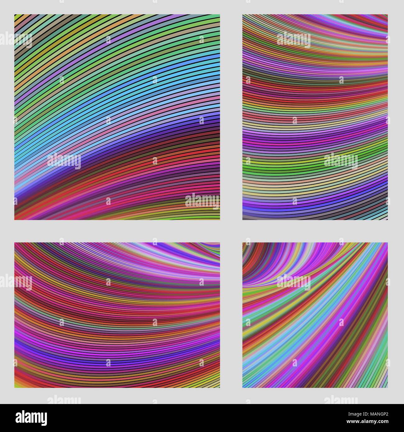 Colorful digital art page background set Stock Vector Image & Art - Alamy