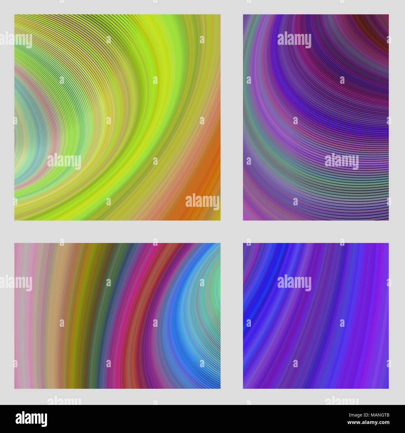Abstract psychedelic brochure background set Stock Vector Image & Art - Alamy