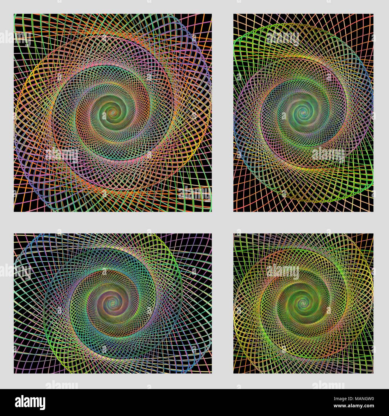 Whirl psychedelic fractal Stock Vector Images - Alamy