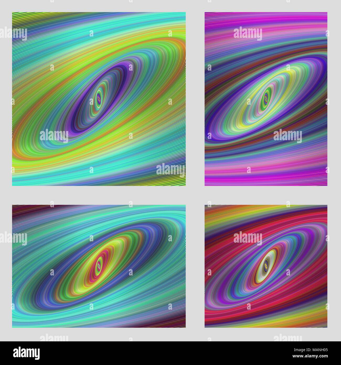 Abstract psychedelic brochure background set Stock Vector Image & Art - Alamy