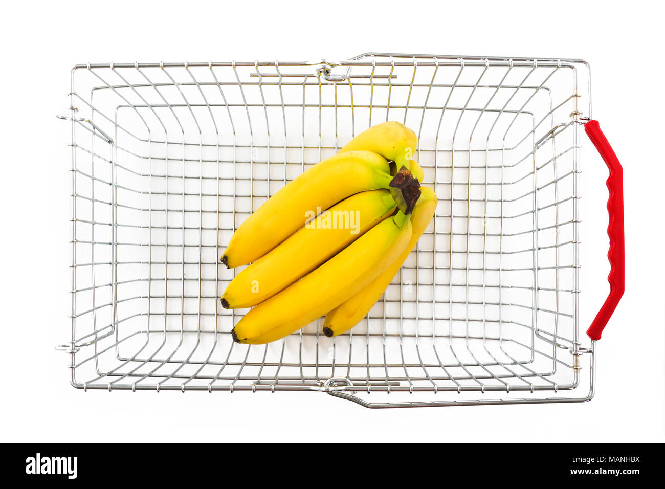 Shopping basket from the top Stock Photo - Alamy