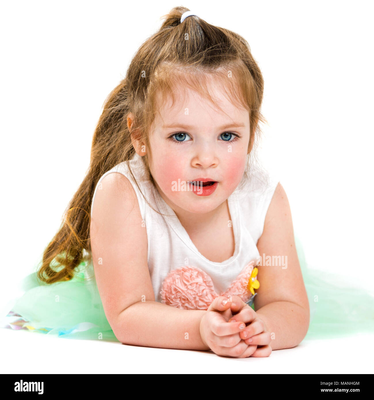 Portrait of a beautiful little girl. Child Stock Photo - Alamy