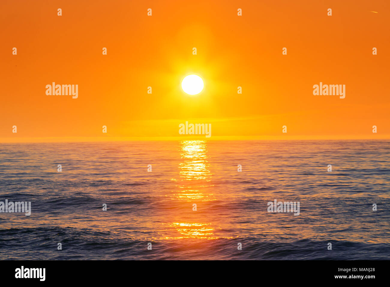 Beautiful sunrise over the horizon Stock Photo - Alamy