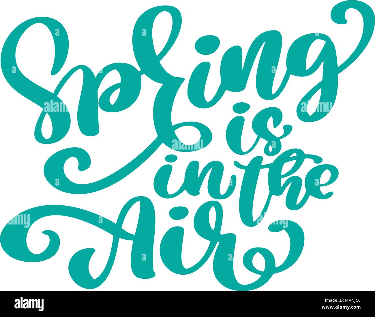 Word spring written in vintage Stock Vector Images - Alamy