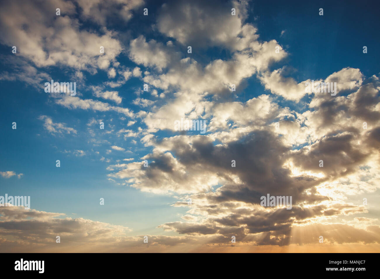 Blue clouds sky hdr weather hi-res stock photography and images - Alamy